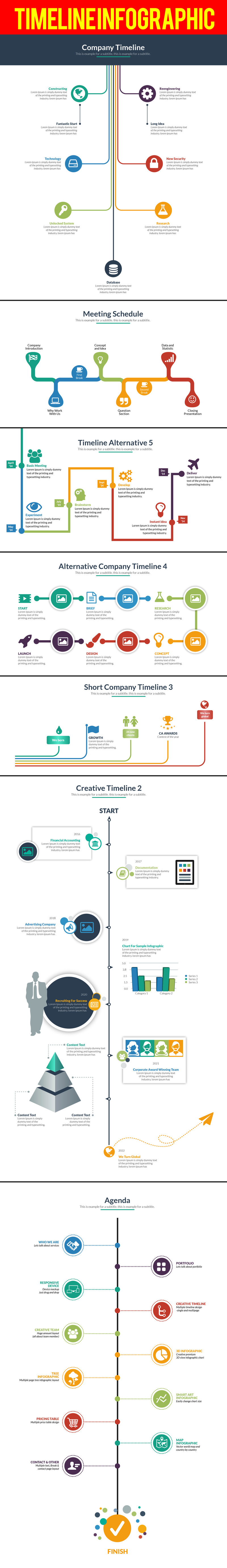 Infographic Bundle | 900+ Vector Elements - TemplateMonster